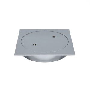 Slimline Clear Out Point Drain - Chrome | Grates 2 Go